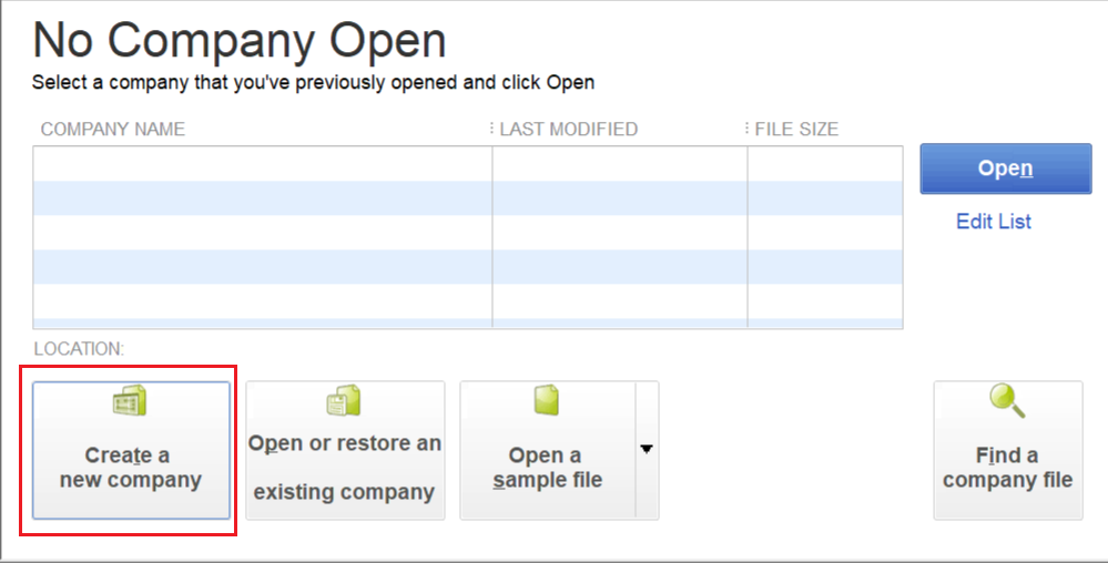 How do I create a new company in QuickBooks? – Red Hen Remote Helpdesk